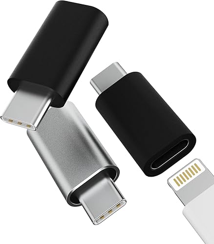 3 Pack Lightning to USB C Adapter for iPhone 15/15 Pro Max 16/16 Pro ...