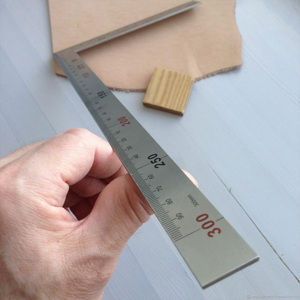 Utoolmart Right Angle Ruler, 90 Degree L Shape Ruler, Framing Square ...