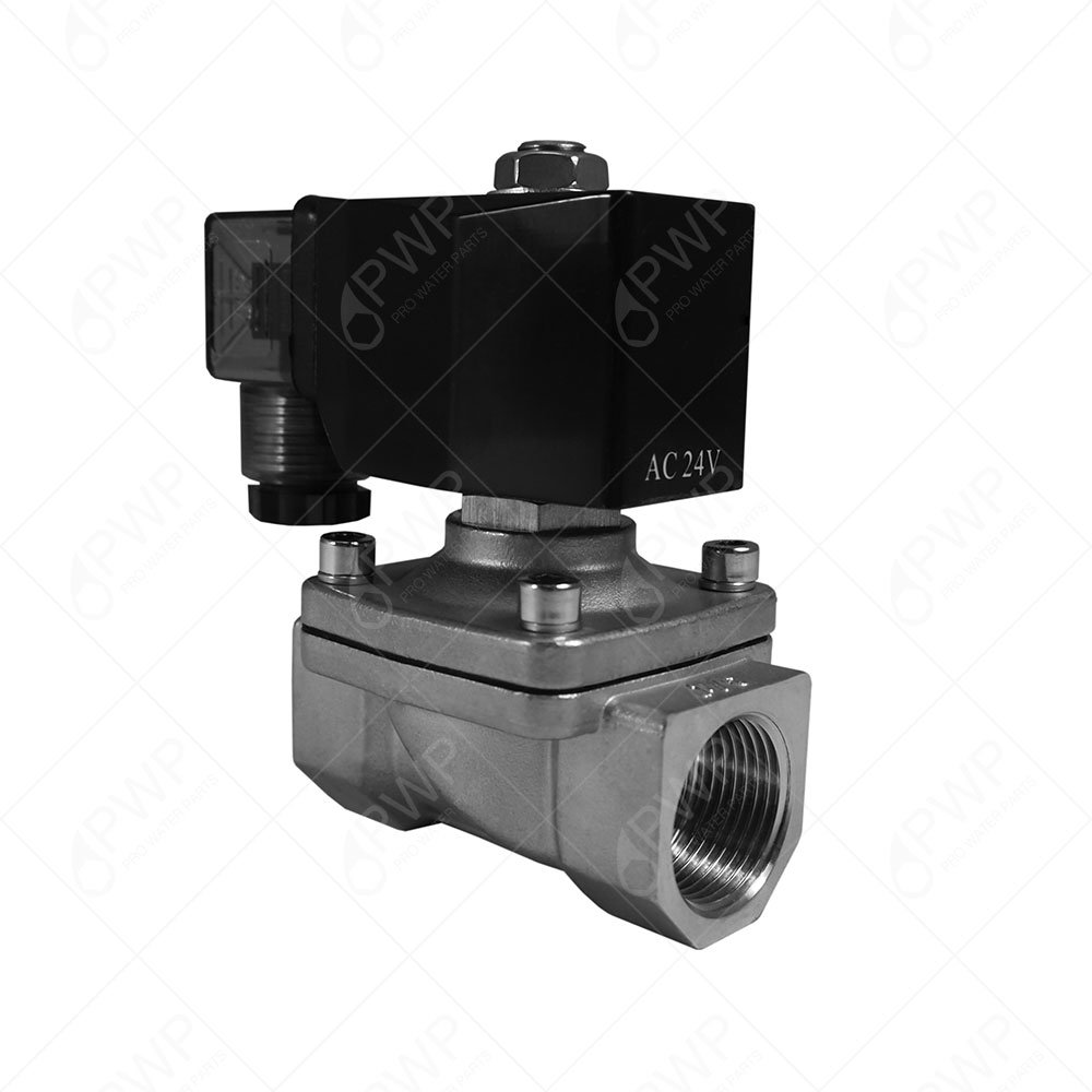 24V 1/2" NPT Normally Closed Stainless Steel Viton 2-Way Solenoid Valve: Amazon.com: Industrial ...