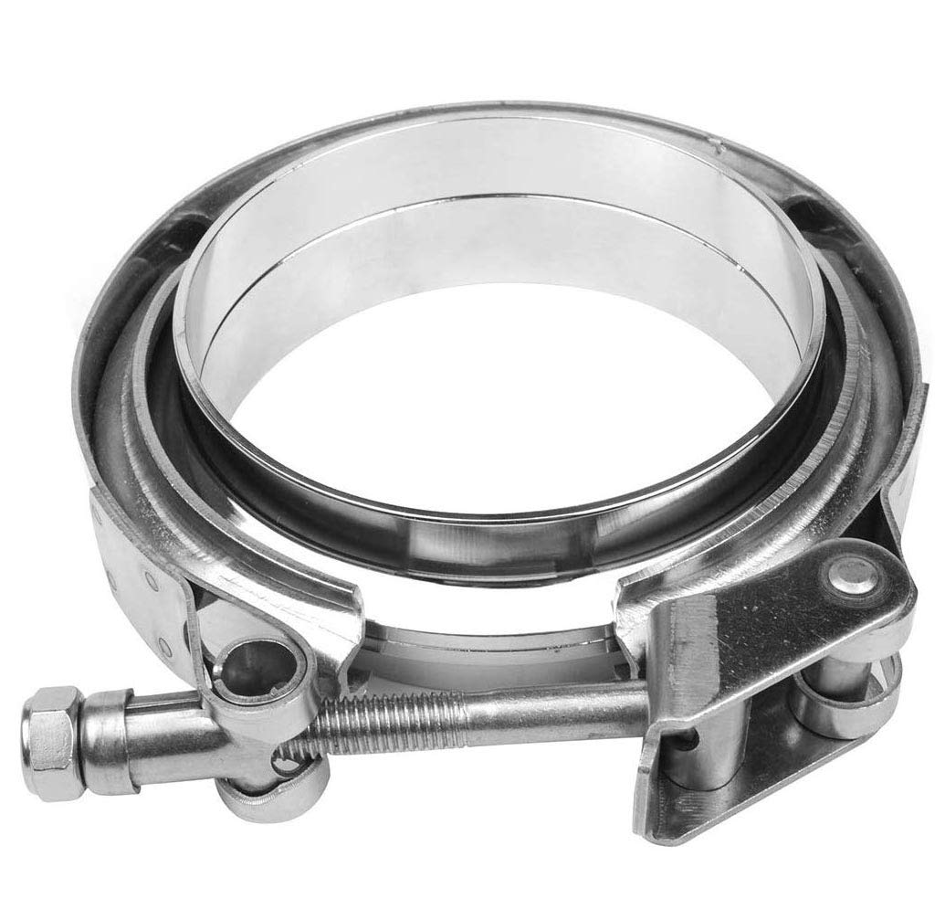 2.5in Stainless Steel Exhaust V Band Clamp Quick Release Mild Steel ...