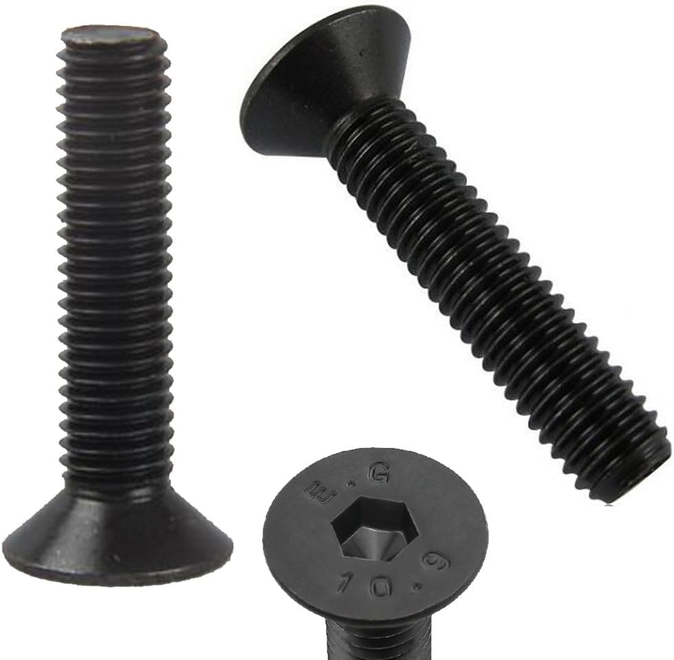 Amazon.com: Fujiyuan 50 pcs M3 x 40mm Hex Socket Screw Flat head ...