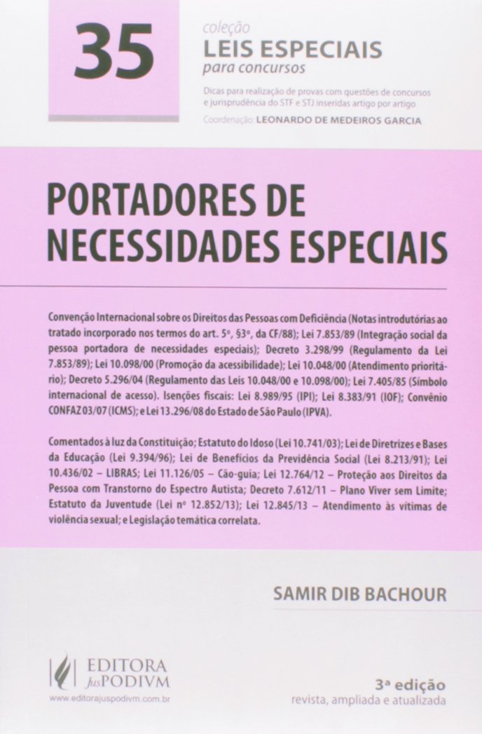 Portadores de Necessidades Especiais - Volume 35. Coleção Leis ...