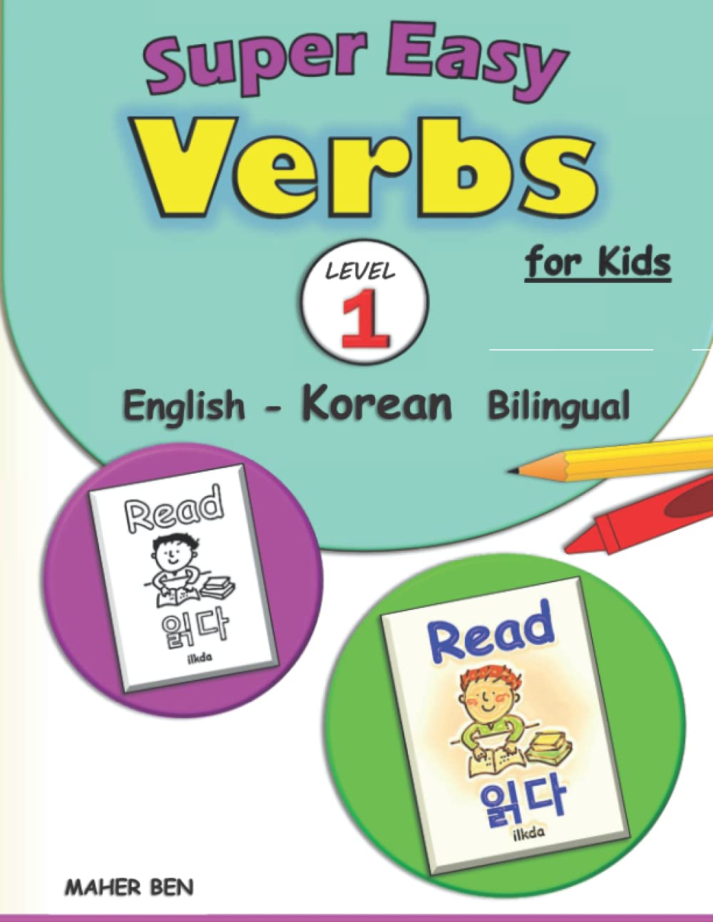Mua Super Easy Verbs for Kids: English - Korean Bilingual 1: Korean ...
