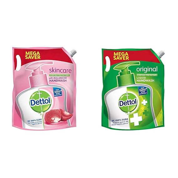 Dettol pH-Balanced Skincare Liquid Handwash Refill Super Saver Pack ...
