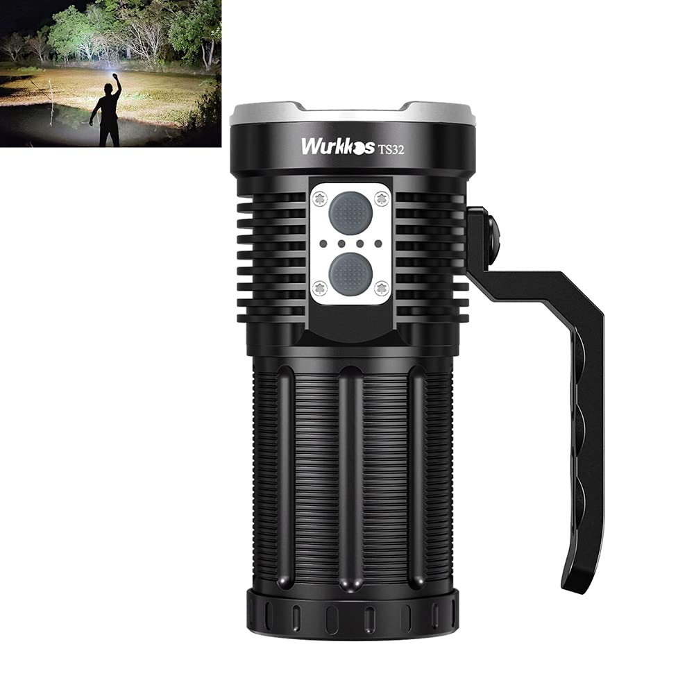 Wurkkos TS32 Rechargeable Flashlight 13000 High Lumen, IP68 Waterproof ...
