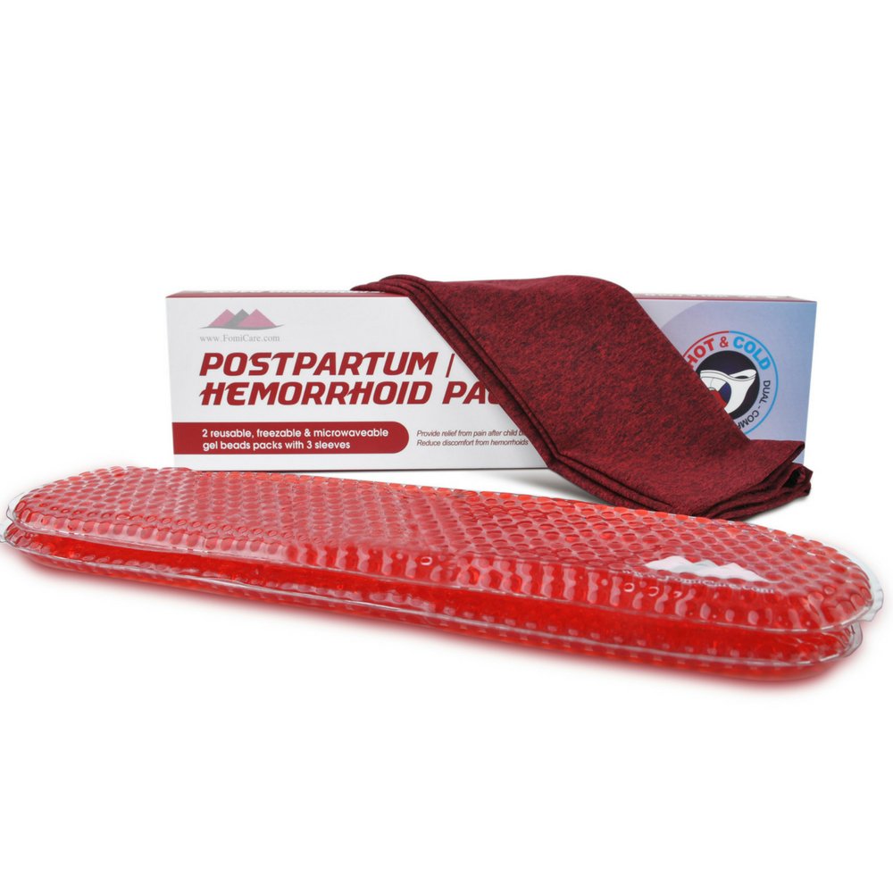 Hemorrhoid and Perineal Gel Bead Ice Compress by FOMI Care | 2 Pack, 3 ...