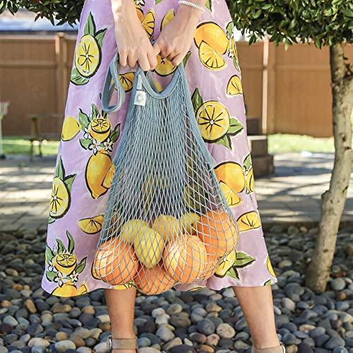 EKOLOJEE Reusable Produce Net Bags Grocery Washable, Mesh Bags For ...