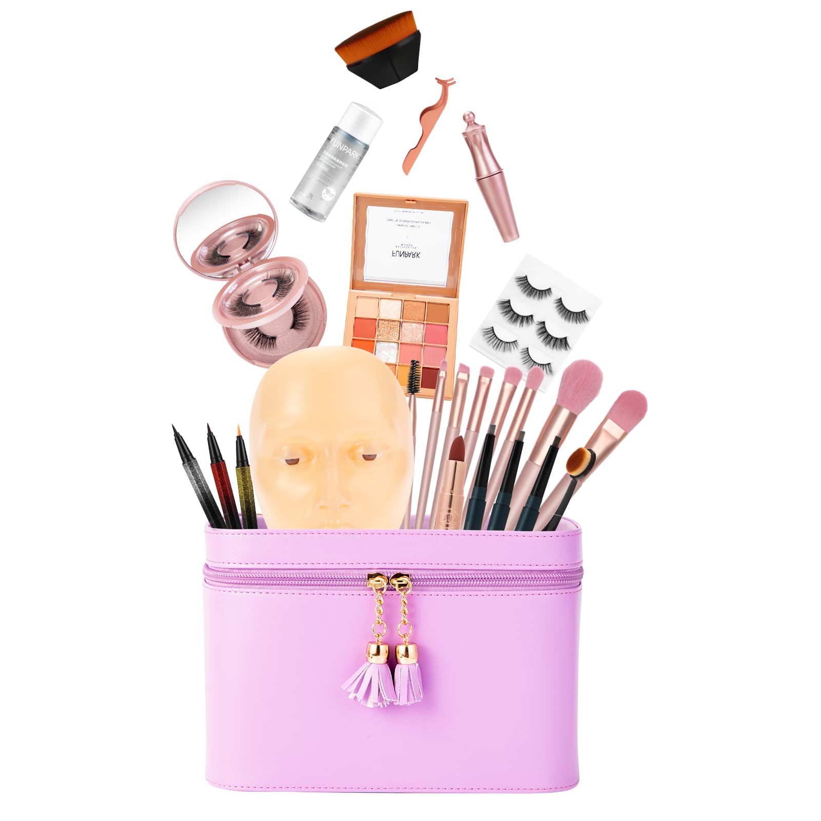 Makeup Practice Kit, Makeup Practice Board Mannequin Face 3D, Wig ...