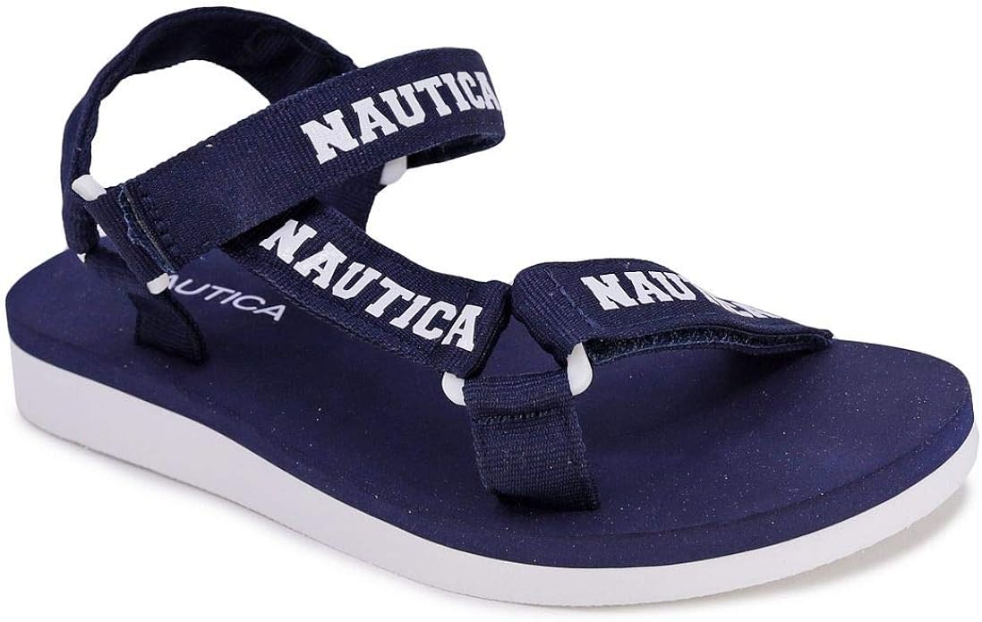 Nautica Women's Athletic Sandal Strap Around Sandal - Flip-Flop Like ...