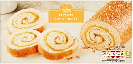 Morrisons Lemon Swiss Roll, 291 g: Amazon.co.uk: Grocery