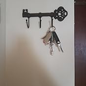 garden mile® Vintage Antique Style Cast Iron Key Rack Hook Holder Towel ...