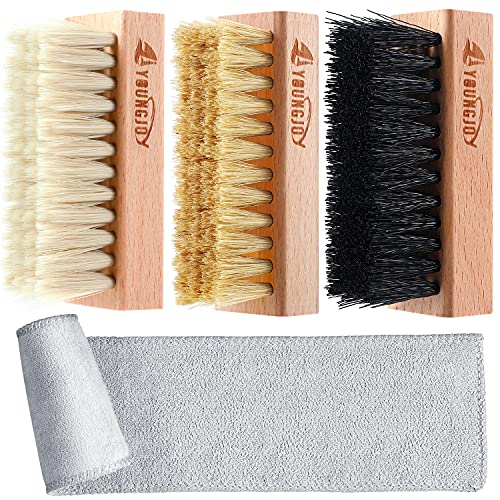 YoungJoy 3 Pieces Dual Sided Sneaker Shoe Cleaner Brush Set Shoes Clean ...