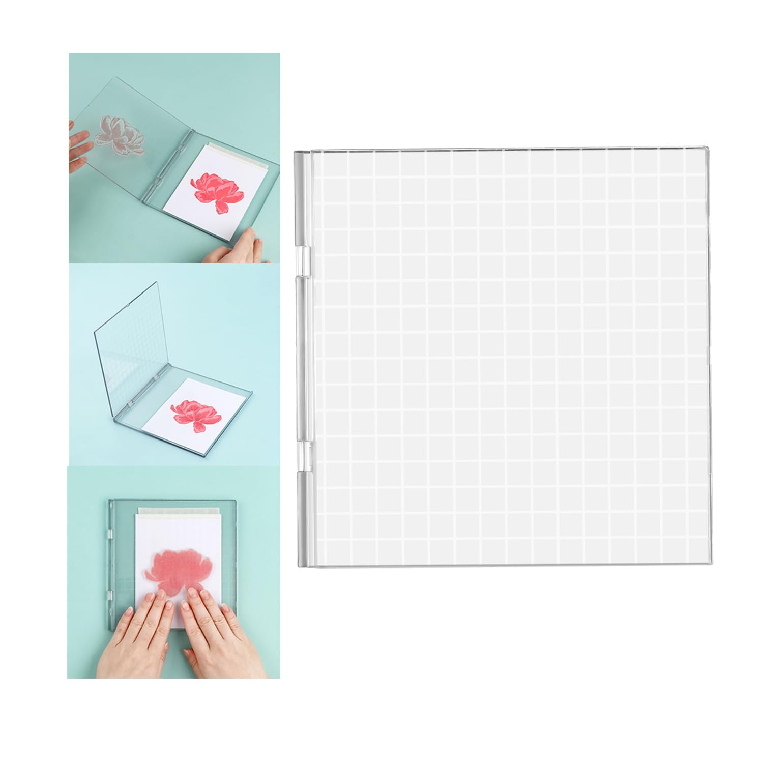BAOFALI 6.3x6.3inch Precise Stamp Platform with Grid Lines for Accurate ...