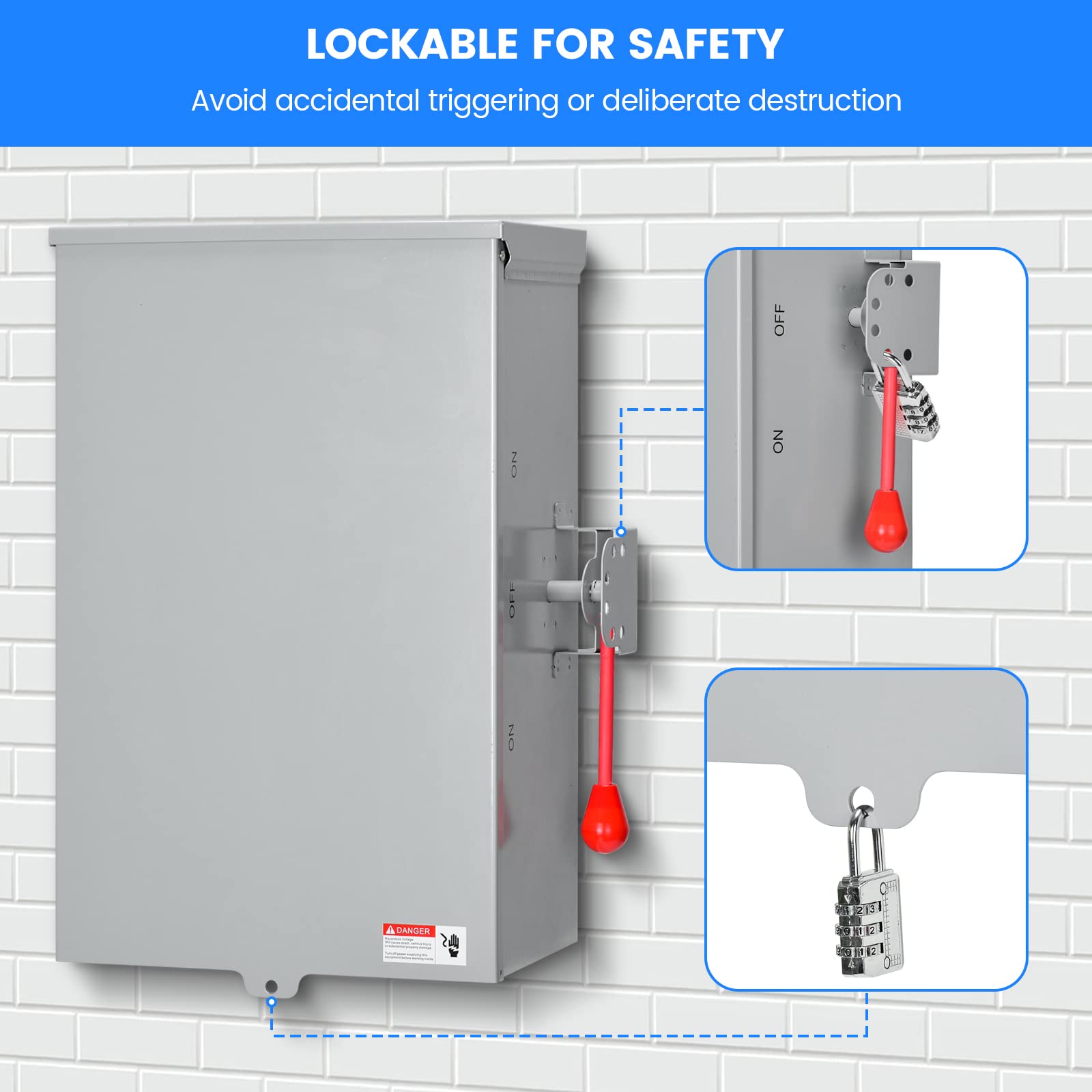 Heavy Duty Safety Switches, 240 Volt AC 4 Wire 2 Pole Non-Fusible 200 ...