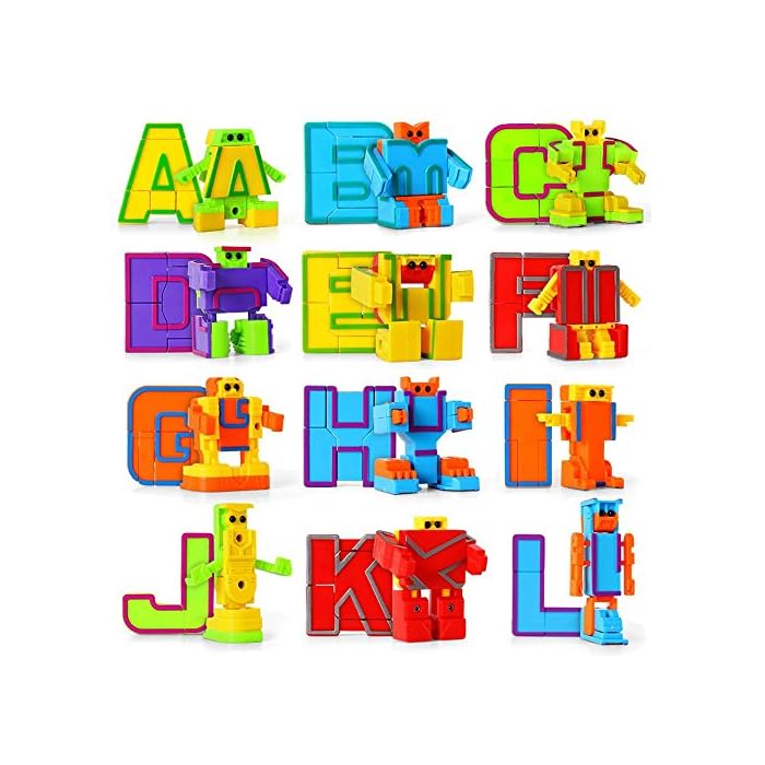 Buy Alphabet Alpha-Bots Robots Educational ABC Letters Preschool Stem ...