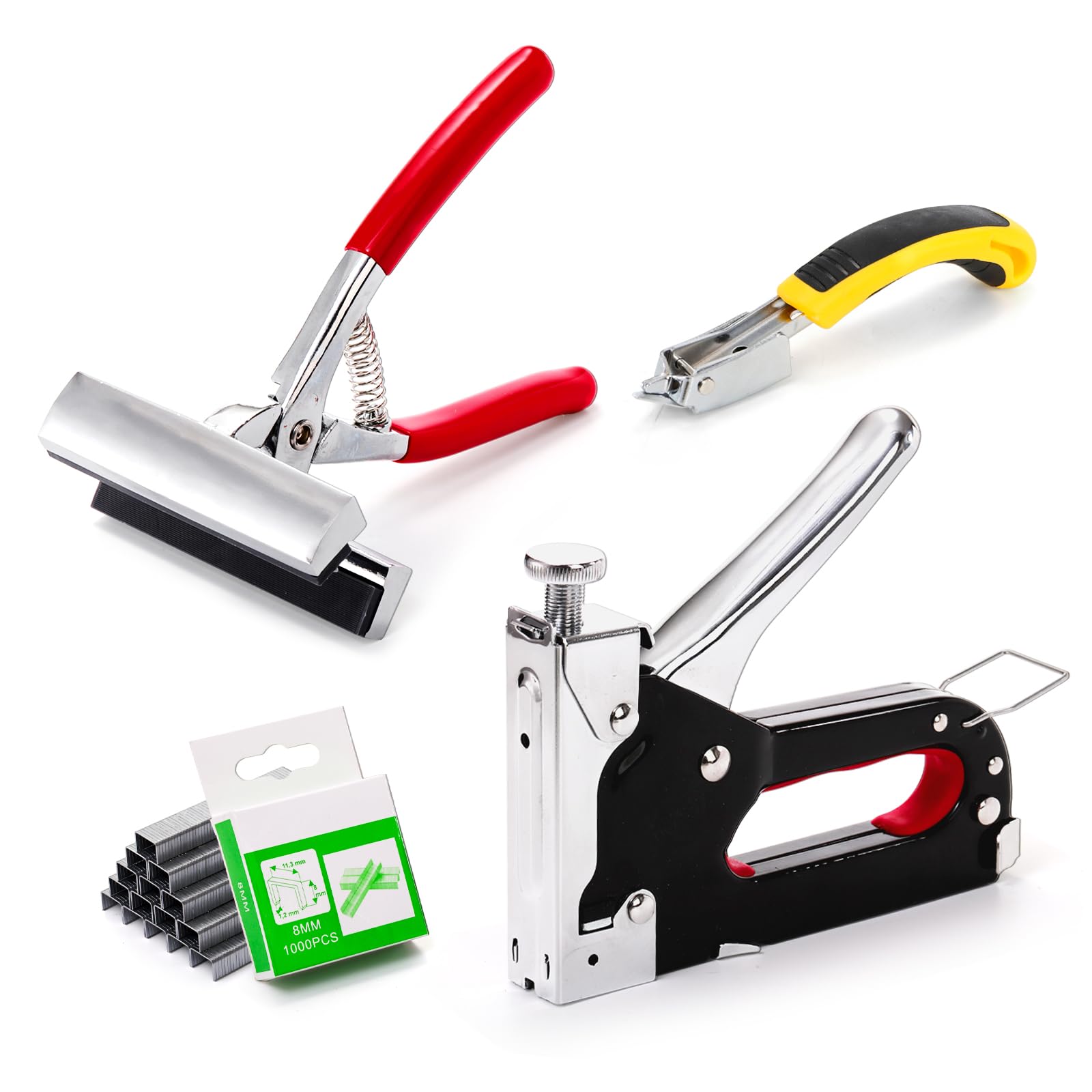 ZENFUN Heavy Duty Stretching Canvas Pliers with Spring Return Handles ...