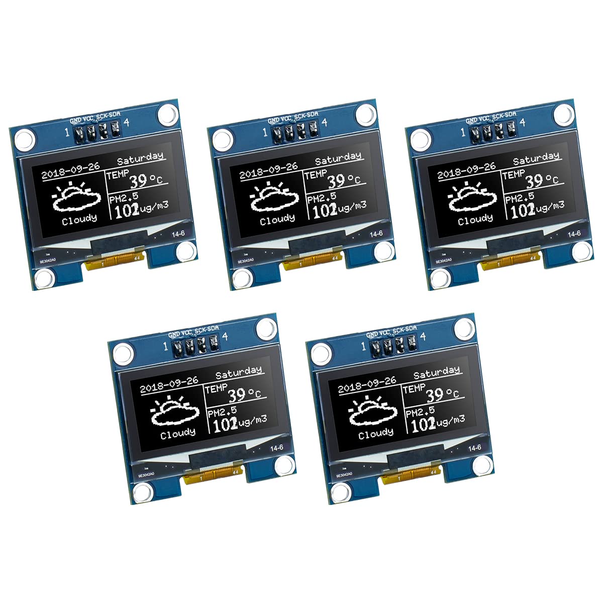 Mua 5 Pcs 1.3 Inch IIC I2C OLED Display Module 128x64 Pixel SH1106 ...