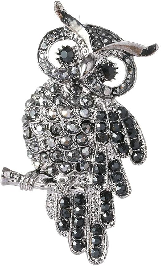 Broche Animaux Broche Chouette Ornée De Diamants Broche All-Match ...