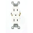 Leviton 223-W 15 Amp, 125 Volt, Duplex Receptacle, Residential Grade ...