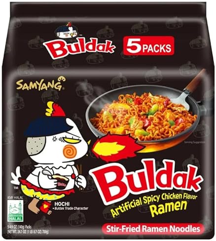samyangg - Buldak Korean Noodles - Spicy Chicken 5x140g – Original ...