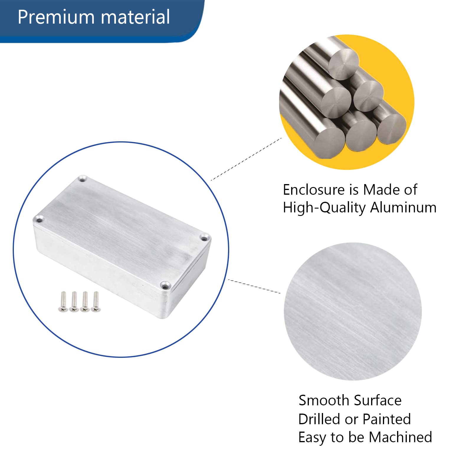 Mua GuiPQS 1590B Guitar Pedal Enclosure aluminum box stomp box pedal ...