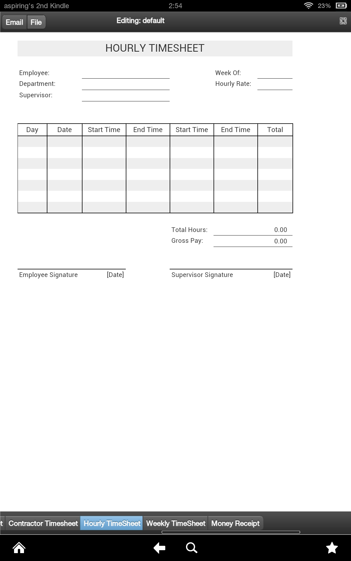 Contractor Timesheets:Amazon.co.uk:Appstore for Android