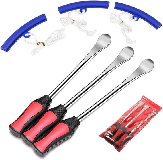 Amazon.com: Mookis Tire Spoons Lever Iron Tool Kits Motorcycle Bicycle Tire Changer with Rim ...