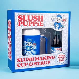 Amazon.com: Slush puppie Cup & Blue Raspberry Giftset, Blue and White ...