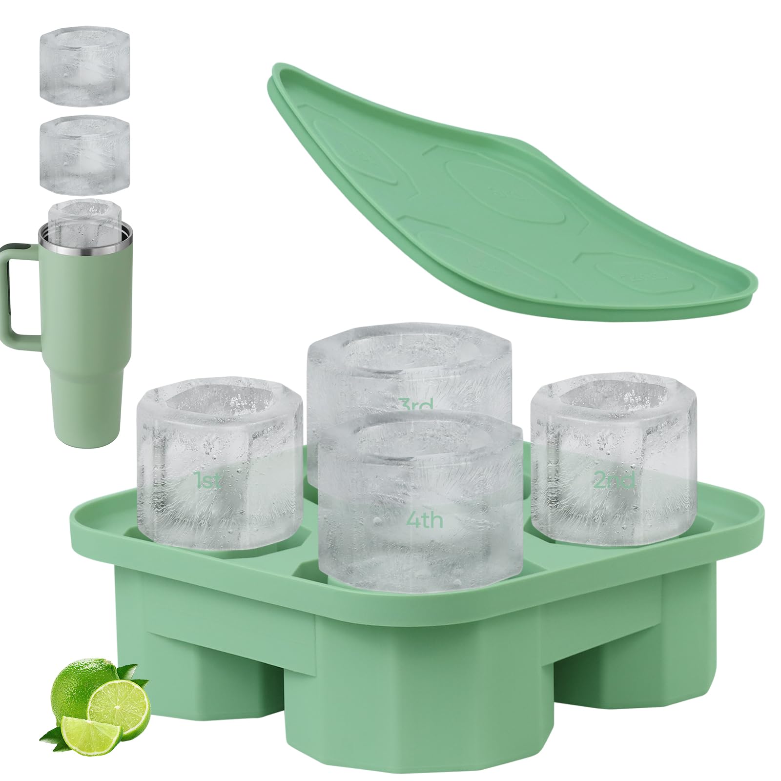 Ice Tray for Stanley Cup,Ice Maker for Stanley Iceflow 20 30 40 oz ...
