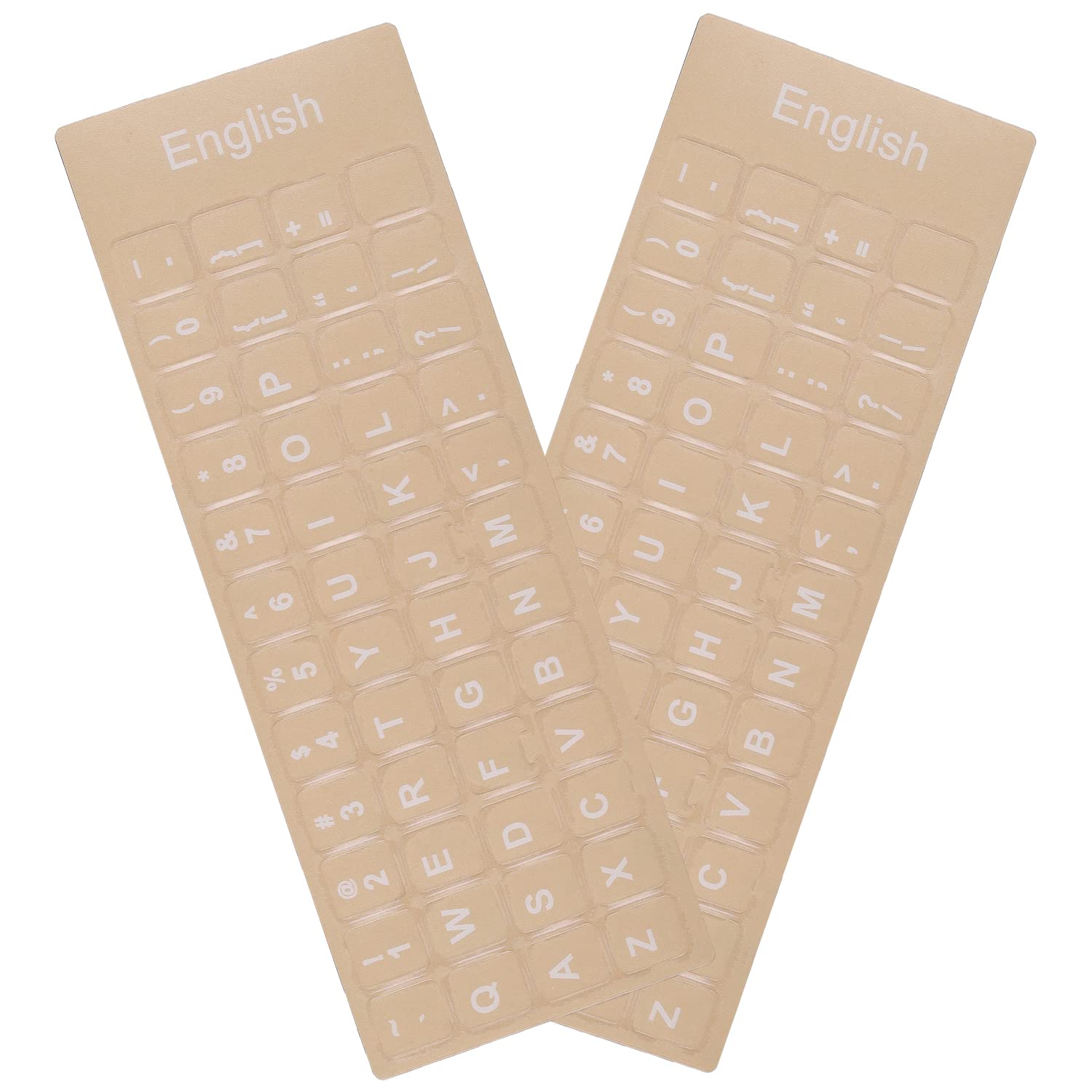 Mua 2 Pack Universal English Keyboard Stickers Transparent Background ...