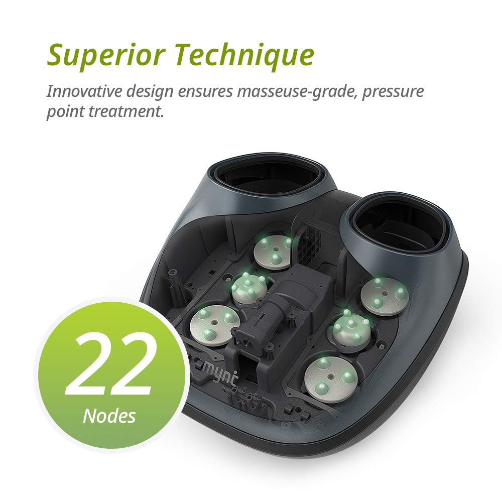 Foot Massager With Shiatsu Tapping Heat And Air Compression, Electric ...