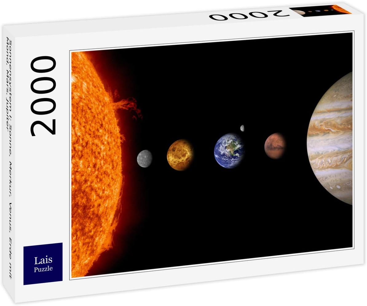 Lais Jigsaw Puzzle Solar system I: Sun, Mercury, Venus, Earth with Moon ...