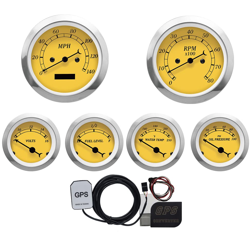 Mua MOTOR METER RACING Classic 6 Gauge Set with GPS Electrical ...