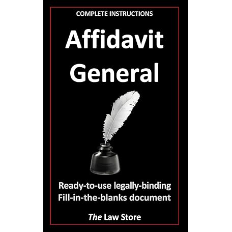 Mua Affidavit General: Ready-to-use, legally binding, fill-in-the ...