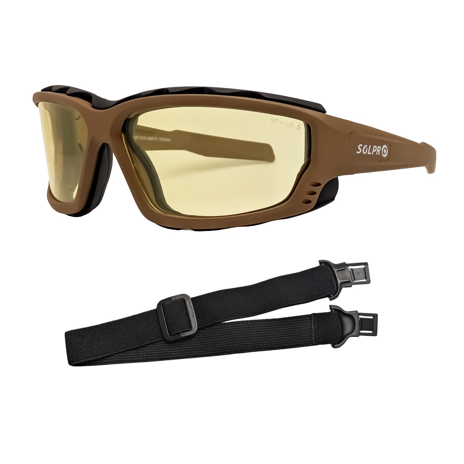 SOL PRO Anti-Fog Safety Motorcycle Riding Sunglasses Night Viosion Foam ...