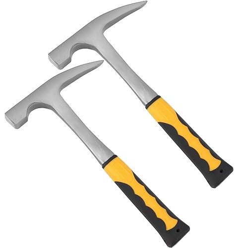 ZOENHOU 2 PCS 32 oz Rock Pick Hammer with Pointed Tip, Geological Tools ...