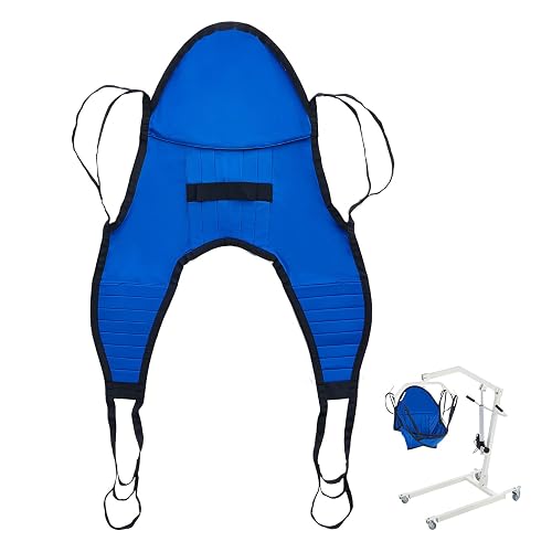 VEVOR Patient Lift Sling with Head Support- Small Size, U Shape Divided ...