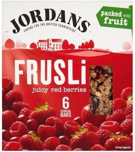 Jordans Frusli Juicy Red Berries Cereal Bars (6x30g): Amazon.co.uk: Grocery