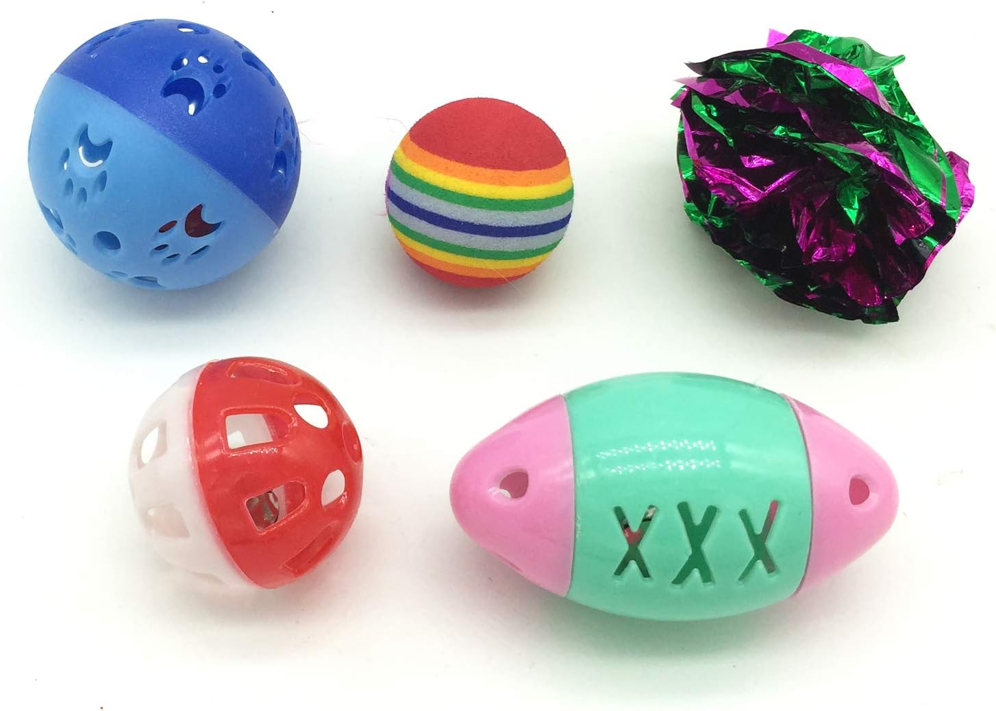 PietyPet Cat Mouse Toys Rattle Furry Cat Mice Pet Toys with Rattles for ...