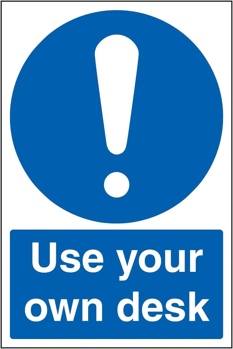Vsafety Use Your Own Desk – 200mm x 300mm – Self Adhesive Vinyl – BigaMart