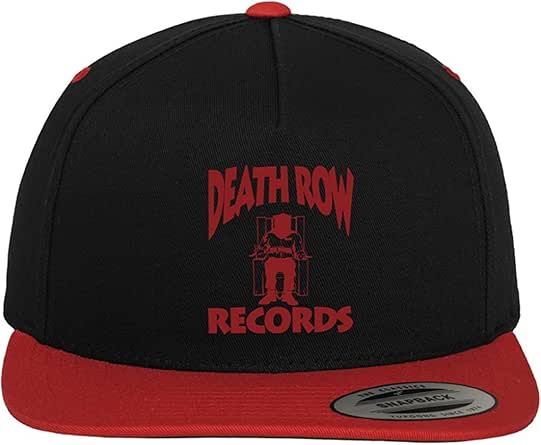 Death Row Records Custom Snapback Hat Cap - Black w/ Red Bill at Amazon ...
