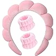Amazon.com : Luckybear Spa Headband for Washing Face, Velvet Makeup Headband with Face Wash ...