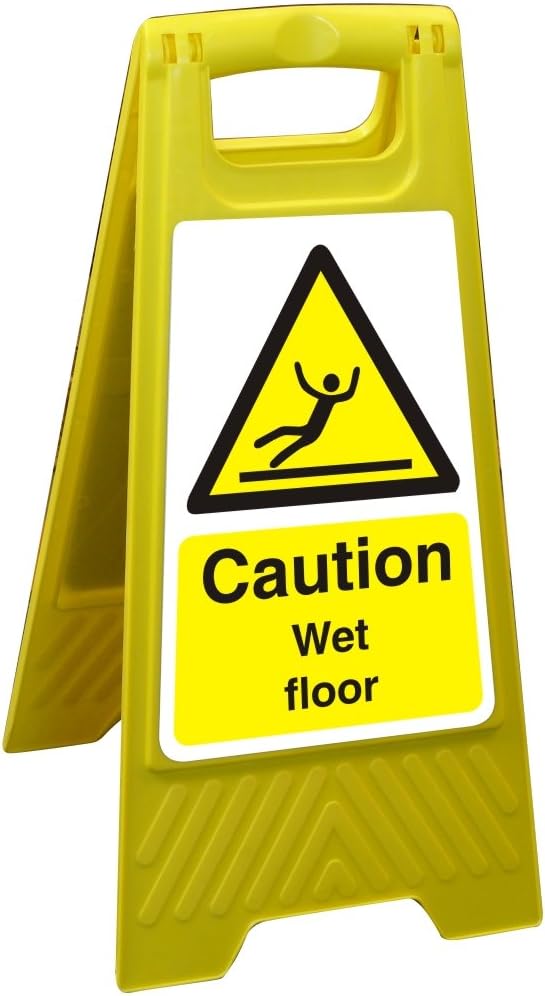 Seco Caution Wet Floor Floor Standing Sign, 300mm x 600mm ...