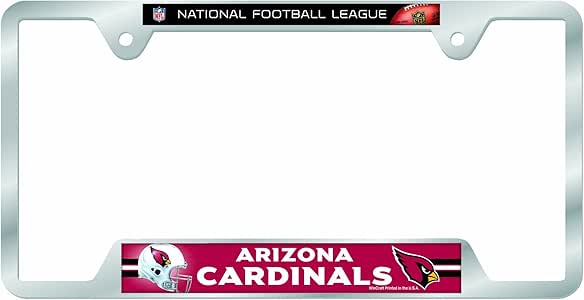 Amazon.com : NFL Arizona Cardinals Metal License Plate Frame : Sports ...