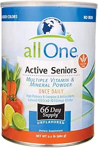 Amazon.com: All 1 Active Seniors Multiple Vitamin and Mineral Powder ...