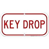 Key Drop Sign - 6" X 12" - .060 3M Engineer Grade Reflective Aluminum ...
