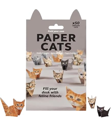 Christmas Origami Paper Mini Memes Cat X3 , Papercraft , Memes ...