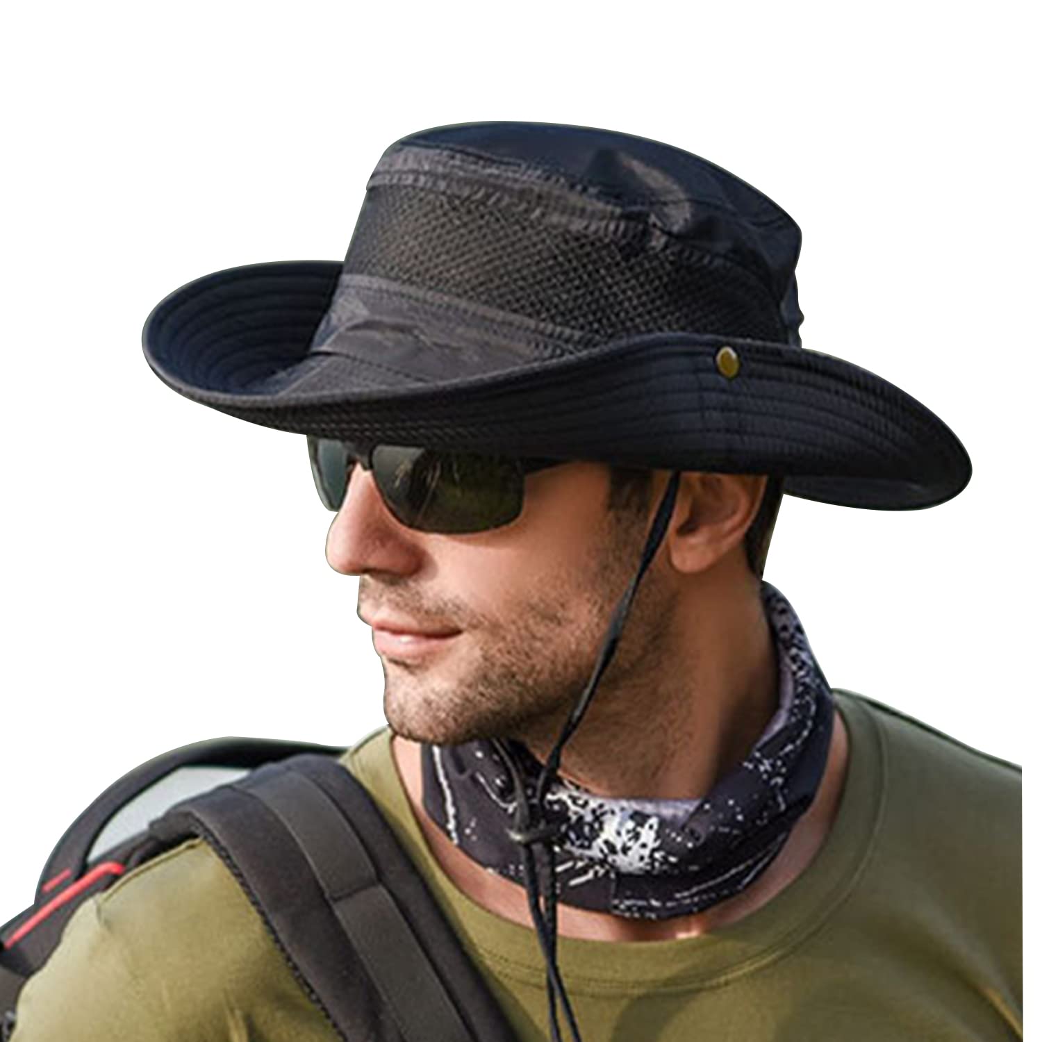 Mua Gokamoi Safari Hat, Men's Large Size, UV Protection, 2-Way Mesh ...