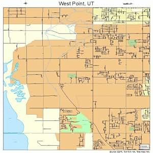 Amazon.com: Large Street & Road Map of West Point, Utah UT - Printed ...