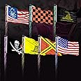 Amazon.com : TKBEAM 7 PCS 12x18 Inches Offroad Flags,Whip Flags for UTV ...